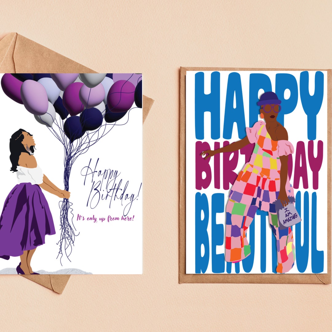 Black Greeting Cards | Black Birthday Cards | Black Stationery ...