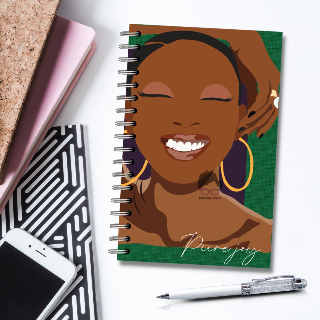 Pure Joy Journal | Black Woman Journal | Black Stationary | Black ...
