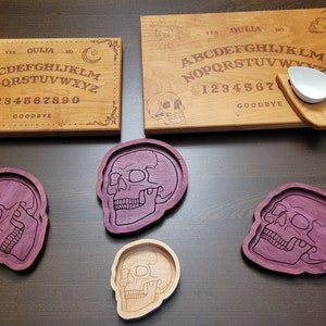 Large Skull Dish Candy Dish Valet Tray Exotic Hardwood Purple Heart - Etsy