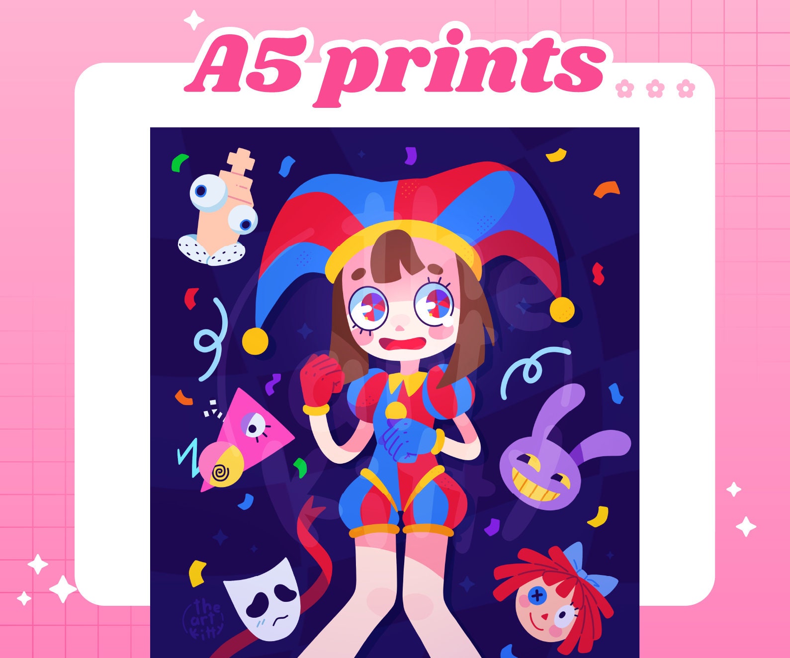 Pomni Print / the Amazing Digital Circus Din A5 Postal - Etsy UK