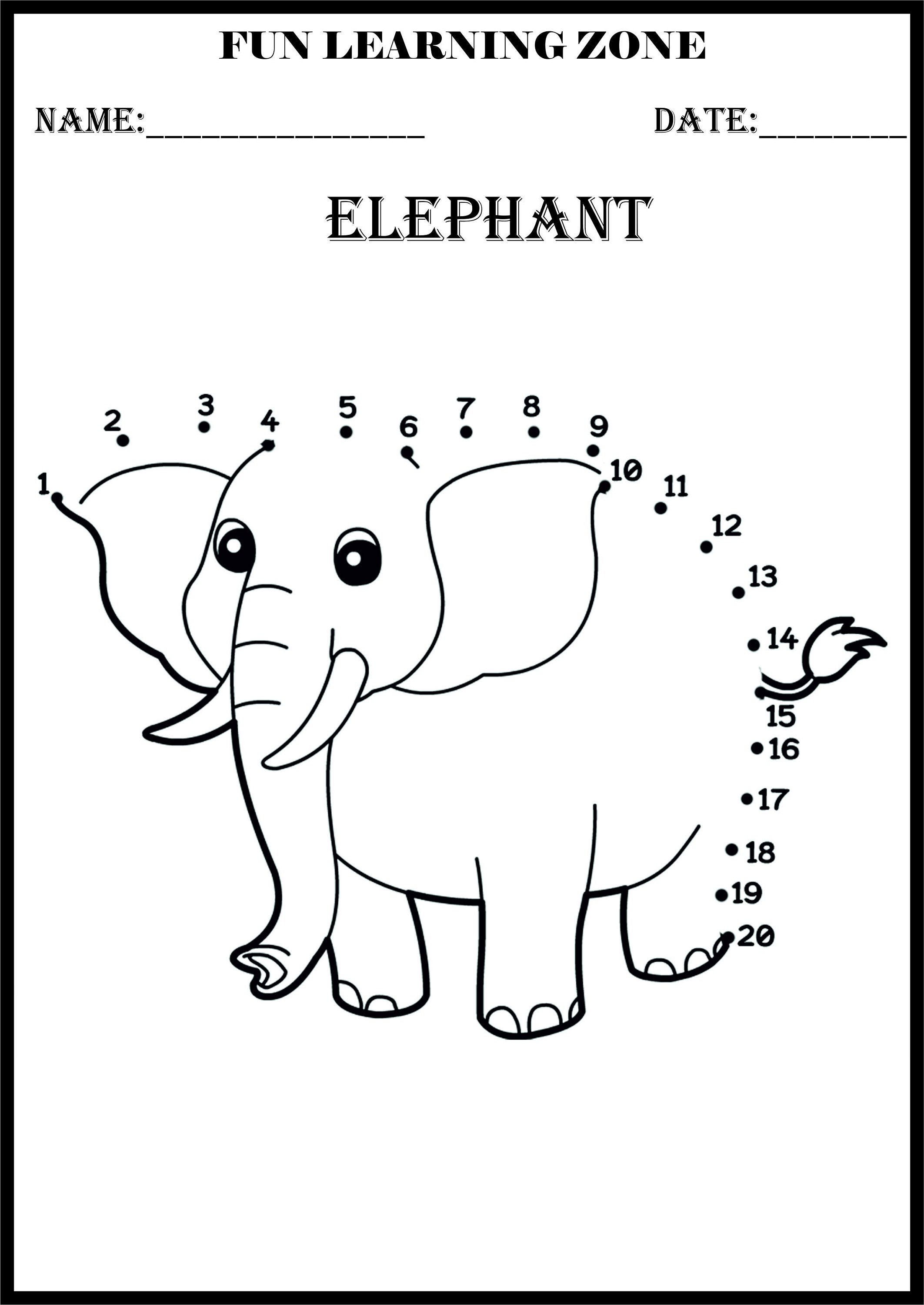 Work Sheets DOT JOINING Colouring | Etsy