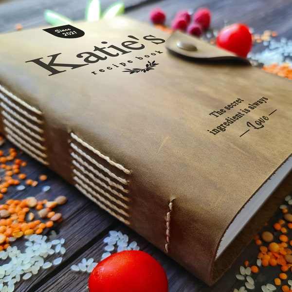 Leather Recipe Book - Etsy