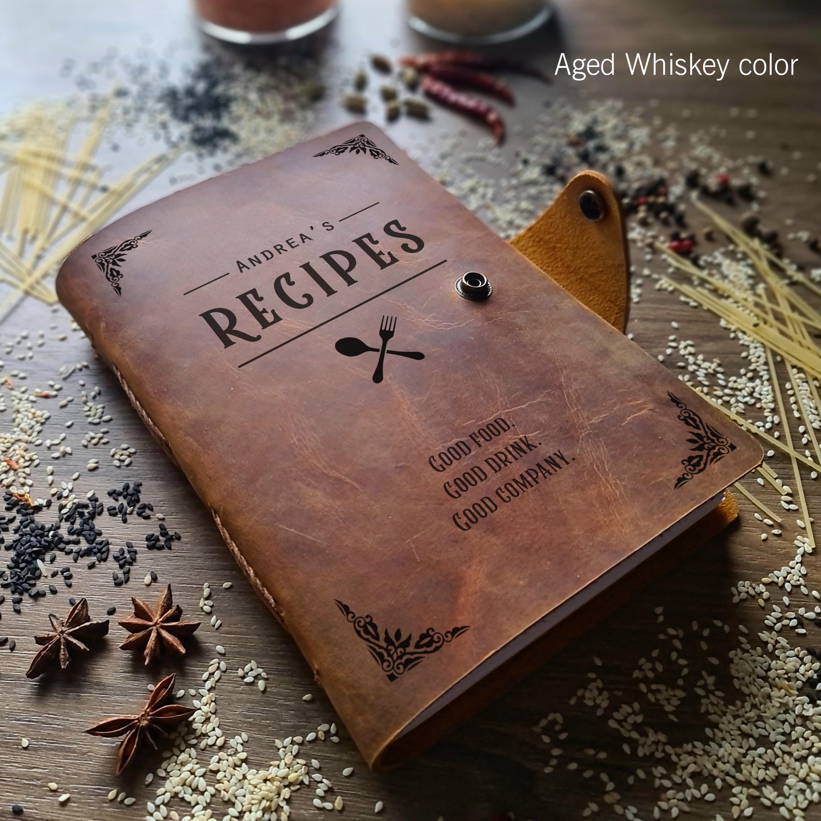 Personalized Thick Leather Cookbook: A5, Sewn Pages, Free Engraving - Etsy