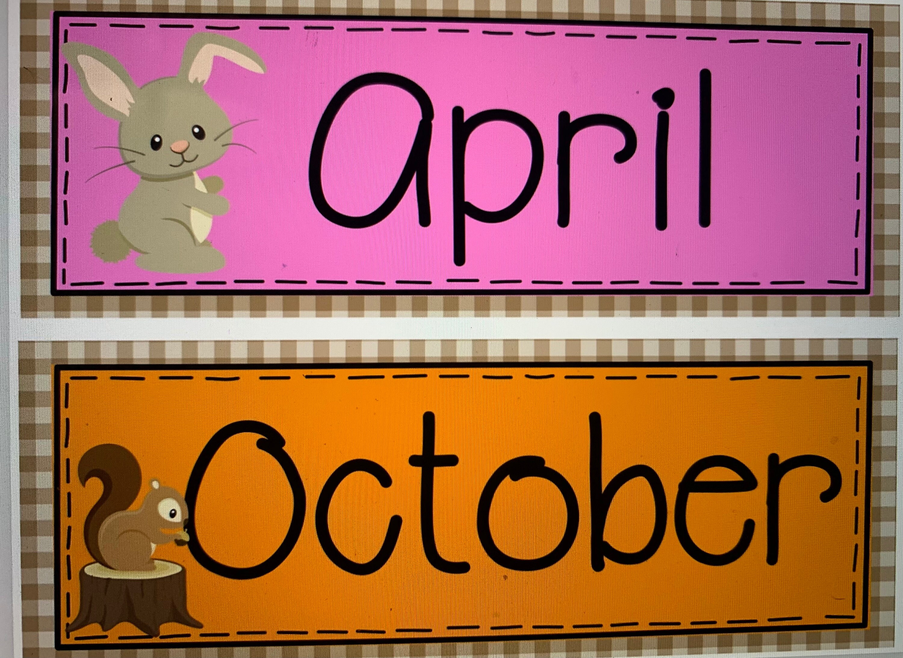 Woodland Animals Downloadable Digital Calendar Set - Etsy