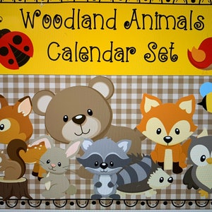 Woodland Animals Downloadable Digital Calendar Set - Etsy