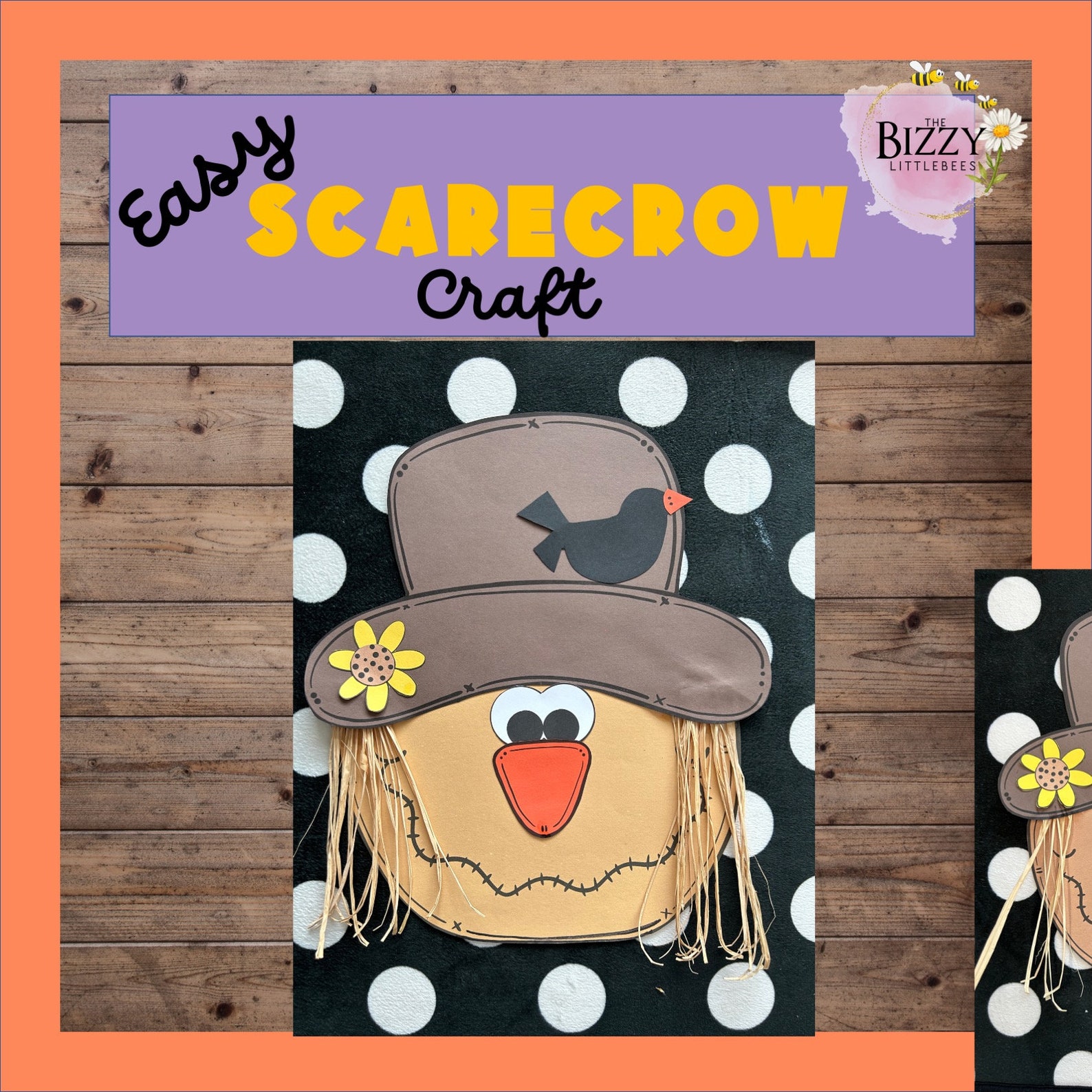 Scarecrow Craft Templete, Easy Scarecrow Paper Craft, Fall Paper Crafts ...