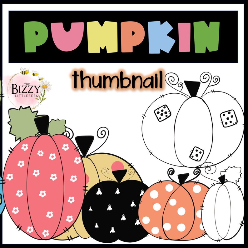 Colorful Pumpkins Clipart Pumpkin Clipart, Halloween Clipart, Fall ...