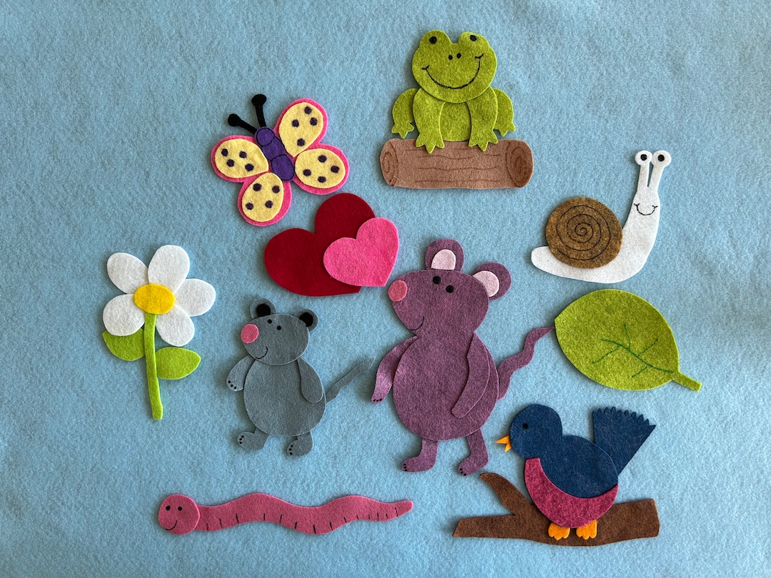 Little Mouse's First Spring Felt Board Story Characters, Teaching ...