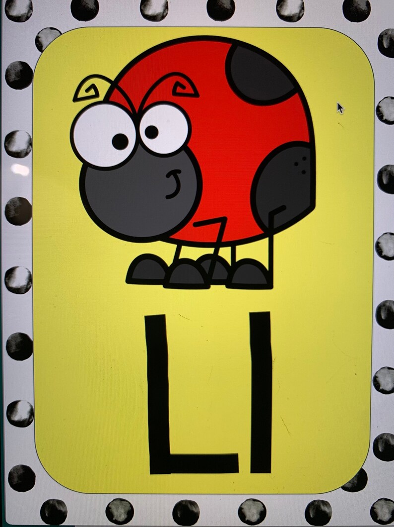 Digital Alphabet Classroom Poster Set - Etsy