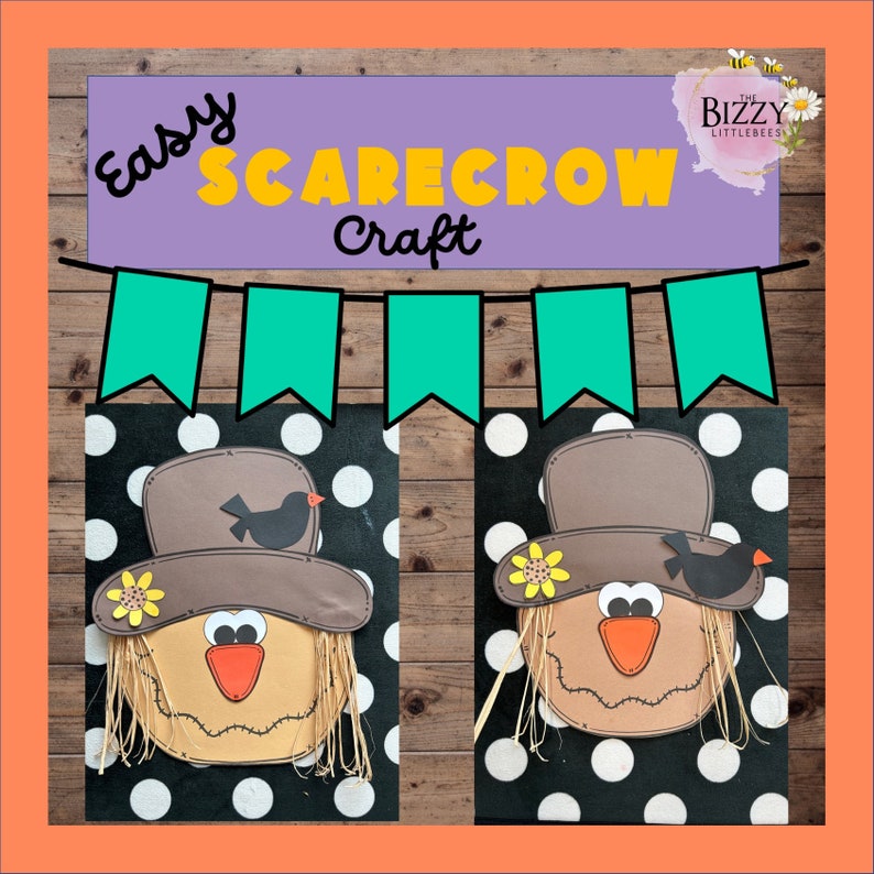 Scarecrow Craft Templete, Easy Scarecrow Paper Craft, Fall Paper Crafts ...