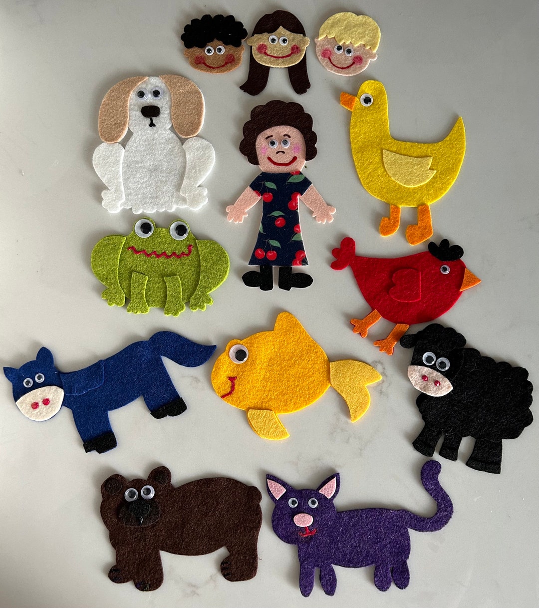 What Does Brown Bear See Felt Board Story, Activity, Kindergarten, Pre ...