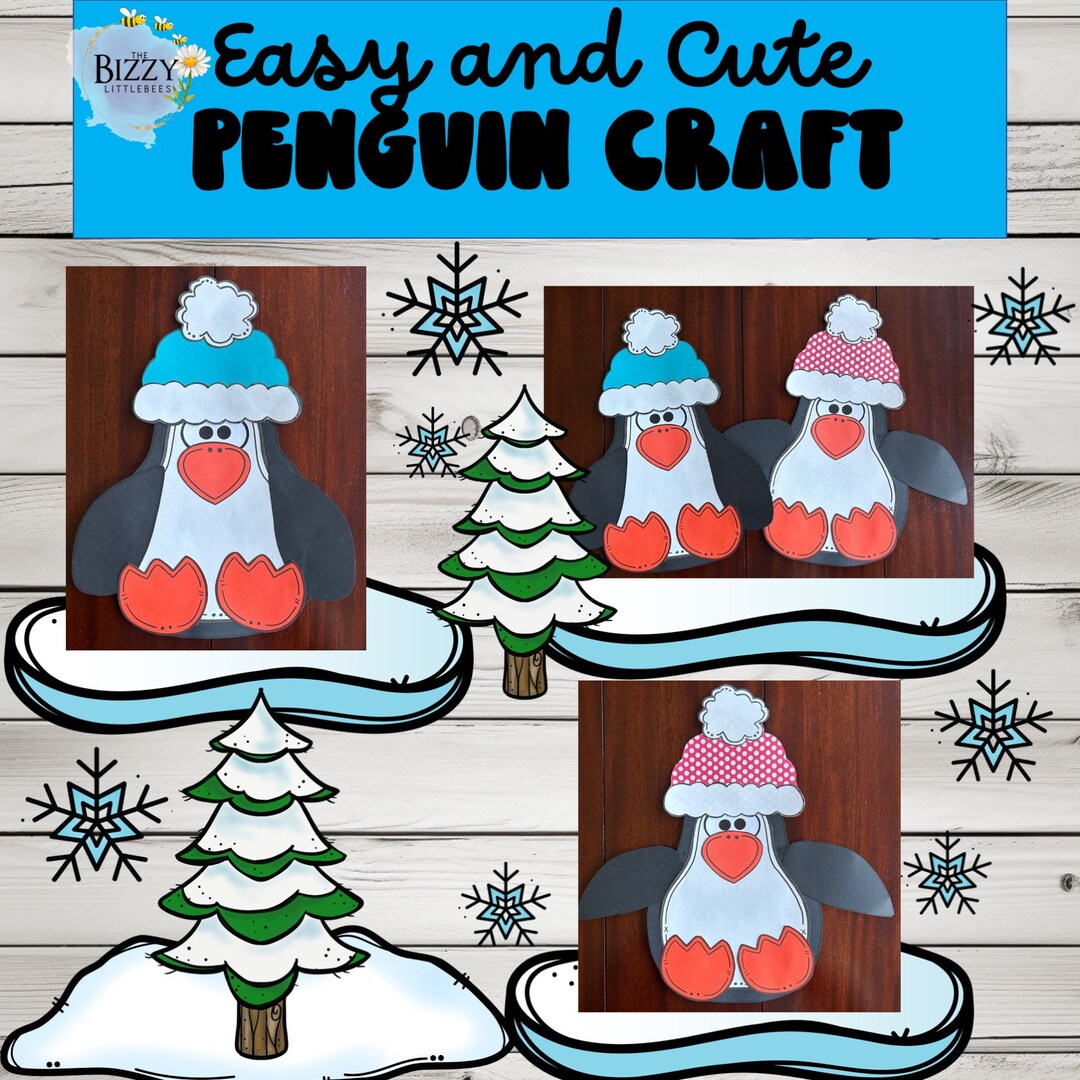Lil' Penguin Craft: Easy Penguin Craft, Paper Crafts, Winter Crafts for ...
