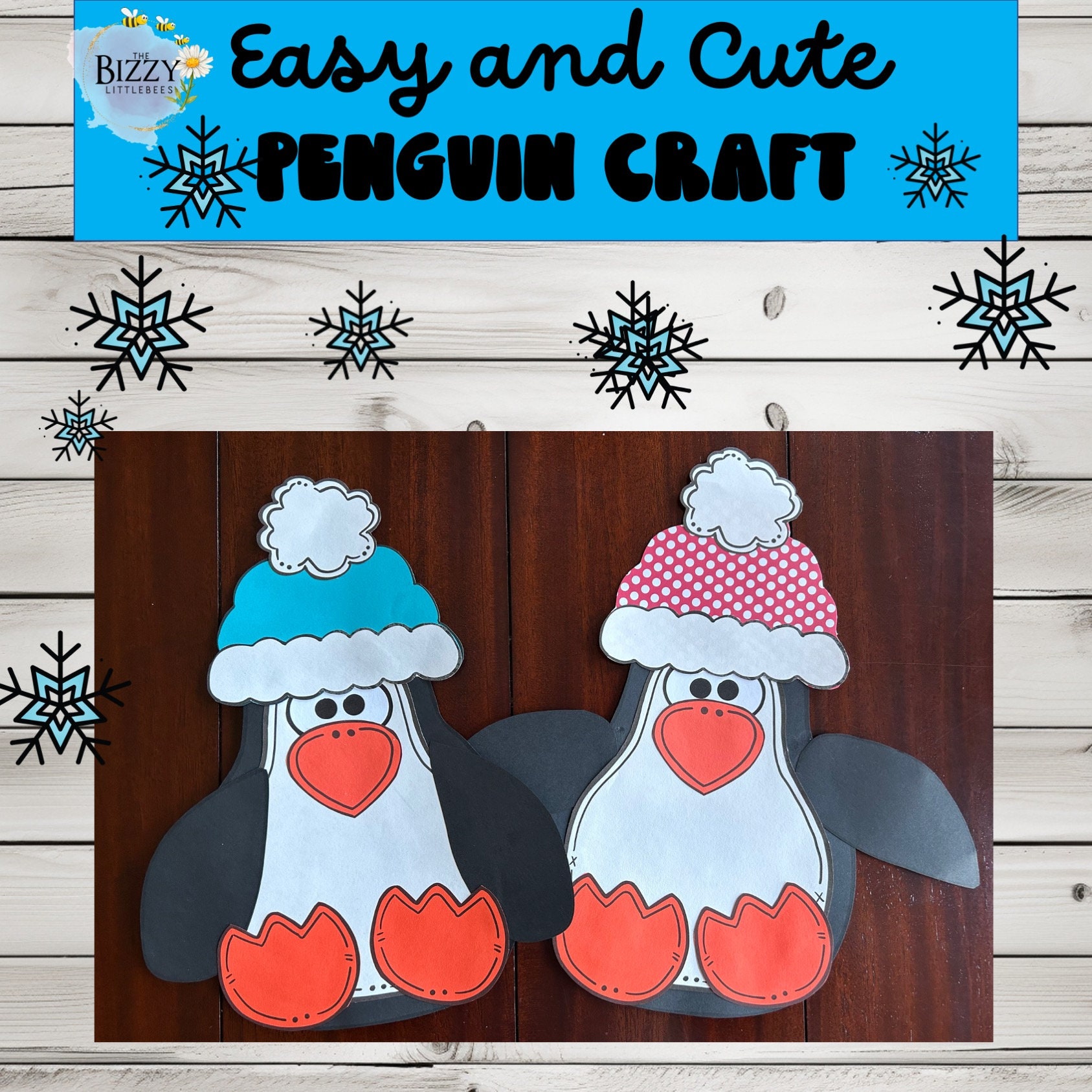 Lil' Penguin Craft: Easy Penguin Craft, Paper Crafts, Winter Crafts for ...