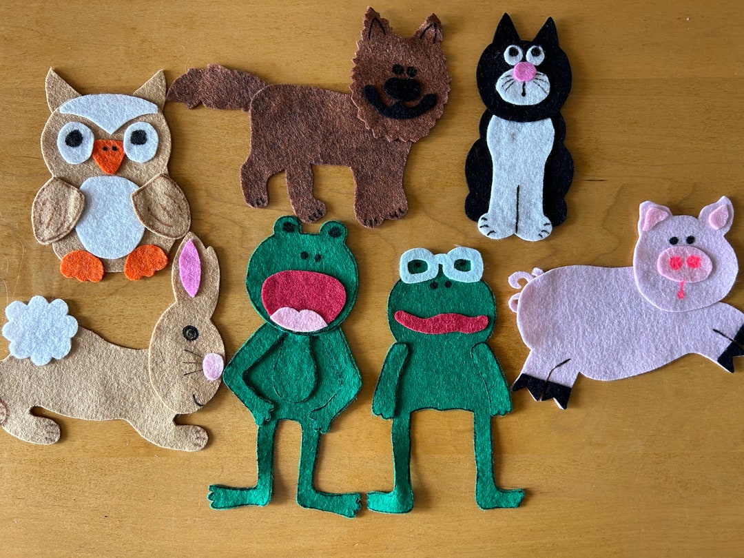 I Don't Want to Be a Frog Felt Board Story Characters, Teaching With ...