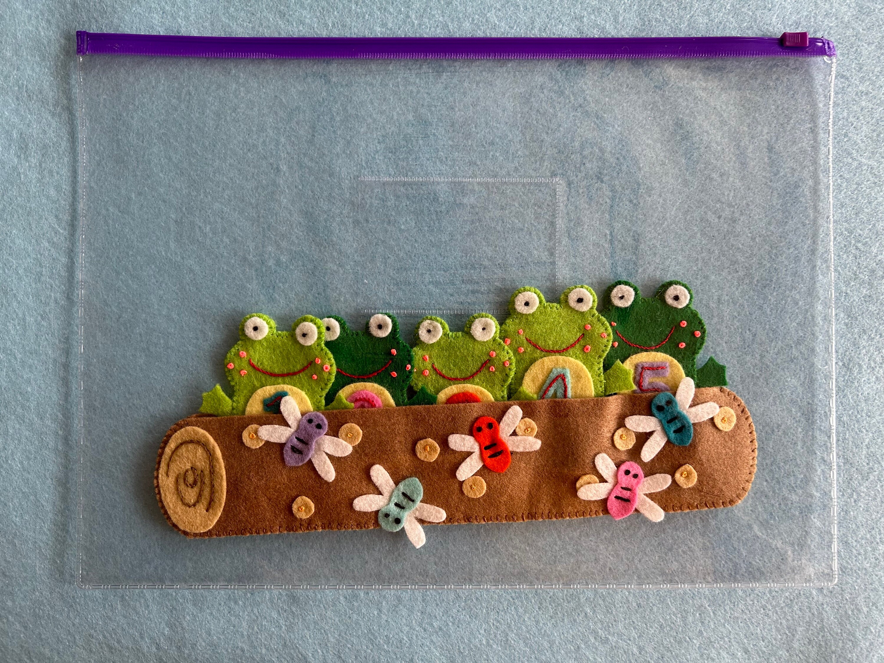 5 Little Frogs Educational Finger Puppet Finger Plays Educational ...