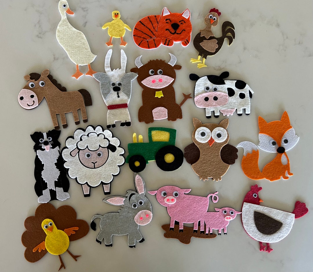 Hullabaloo in the Barnyard Felt Board Story, Teaching Resource for Pre ...