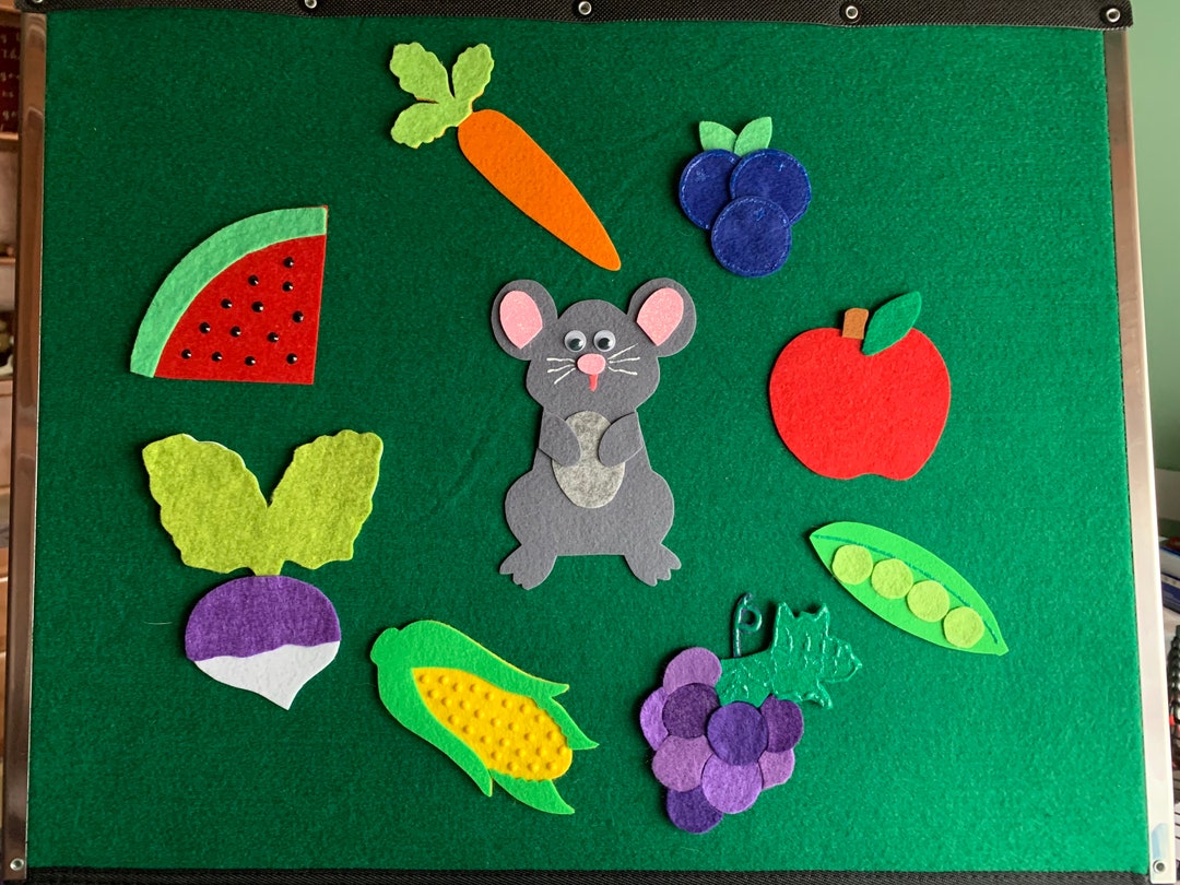 The Mouse and His Lunch Felt Board Story, Felt Story, Mouse, Felt ...