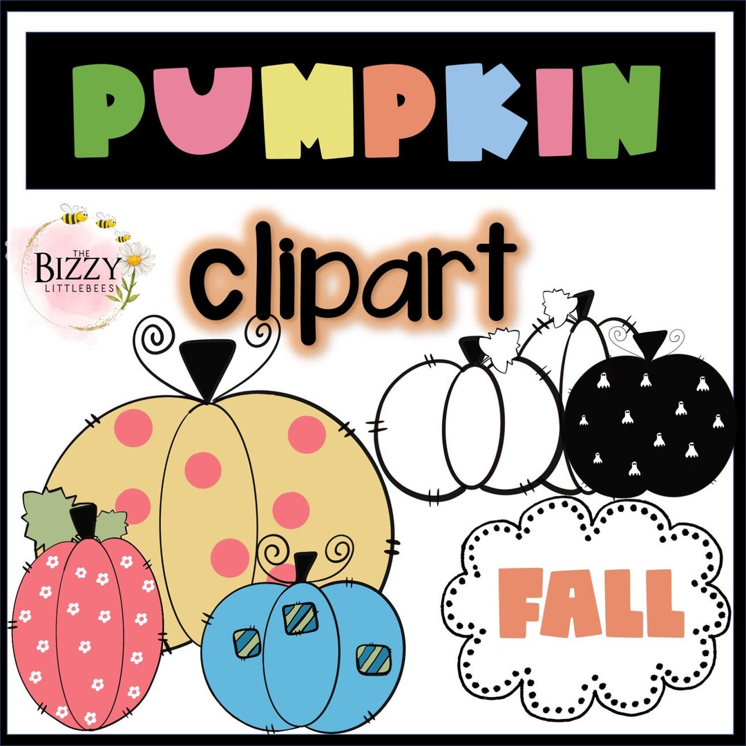 Colorful Pumpkins Clipart Pumpkin Clipart, Halloween Clipart, Fall ...