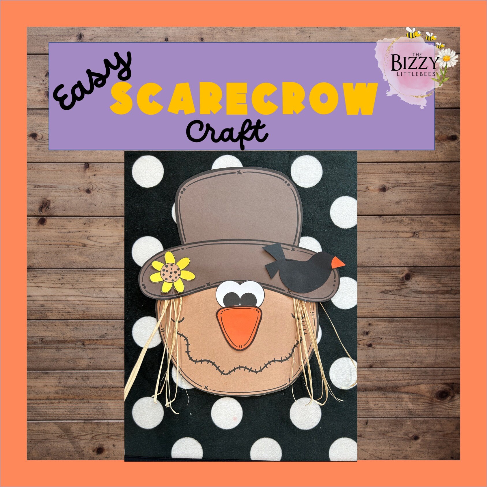 Scarecrow Craft Templete, Easy Scarecrow Paper Craft, Fall Paper Crafts ...
