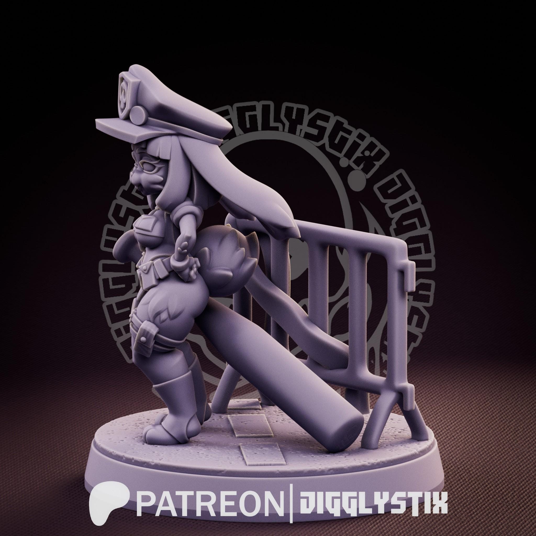 Bonk Police 3d Printed Miniatures 75mm - Etsy