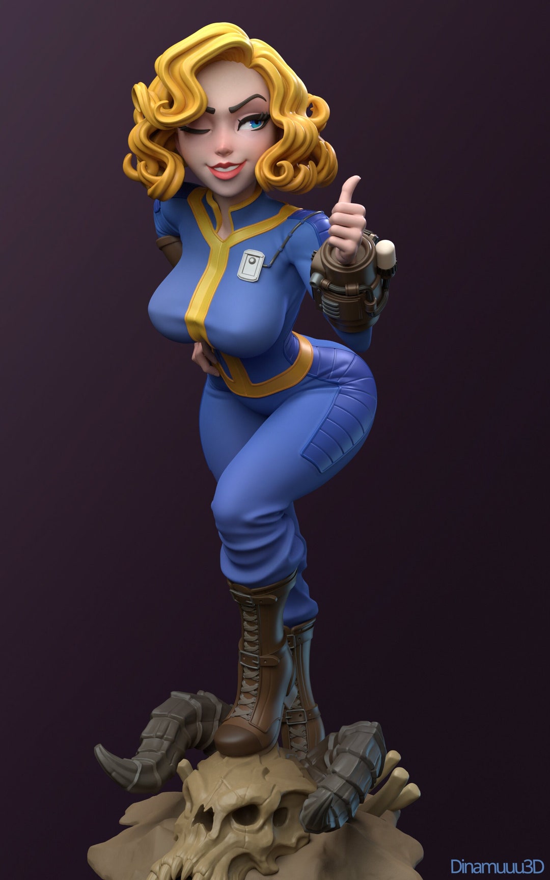 Vault Pinup 3d Printed Model Kit - Etsy