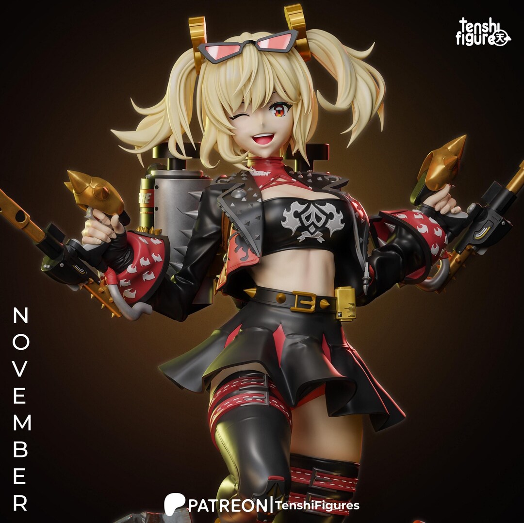 Burnice Zenless Zone Zero 3d Printed Model Kit - Etsy