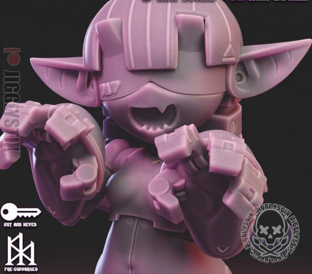 Goblin Girl Automoton 3d Printed Miniature 75mm - Etsy