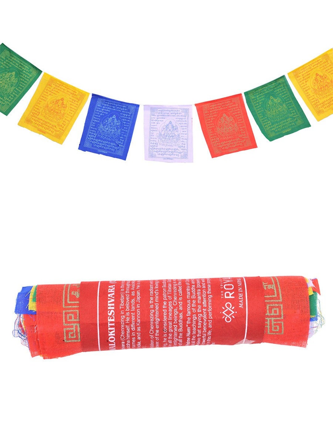 Tibetan Prayer Flag Outdoor, Zen Flag, Colorful Buddhist Banner ...
