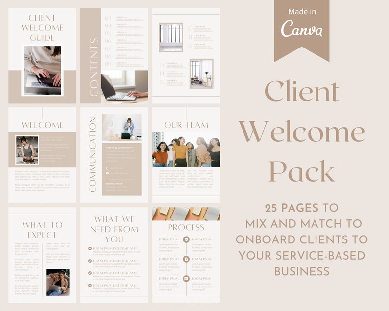 Client Welcome Pack Client Welcome Guide Client Onboarding - Etsy
