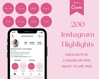 Pink Business Icons - Etsy