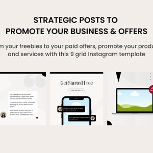 Instagram 9 Grid Template, Instagram Grid Design, Instagram Post ...