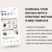 Instagram 9 Grid Template, Instagram Grid Design, Instagram Post ...