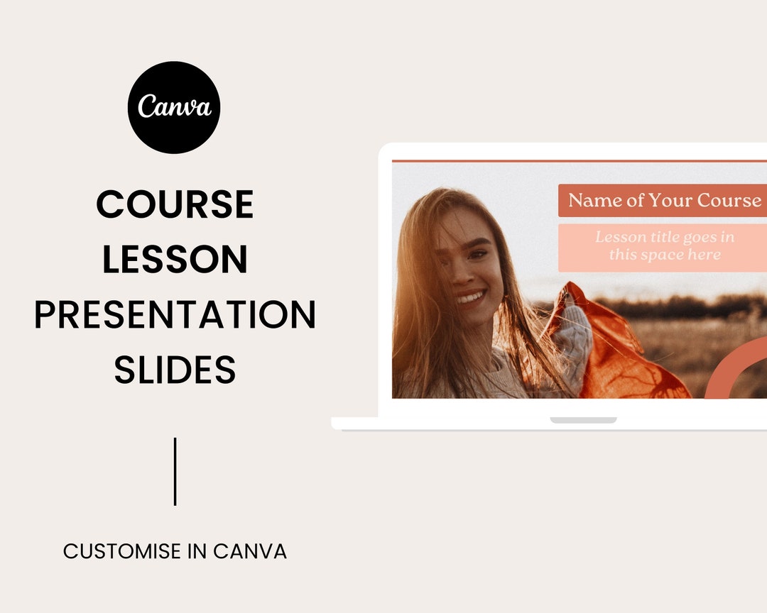 Course Template Canva, Online Course Slides, Presentation Template ...