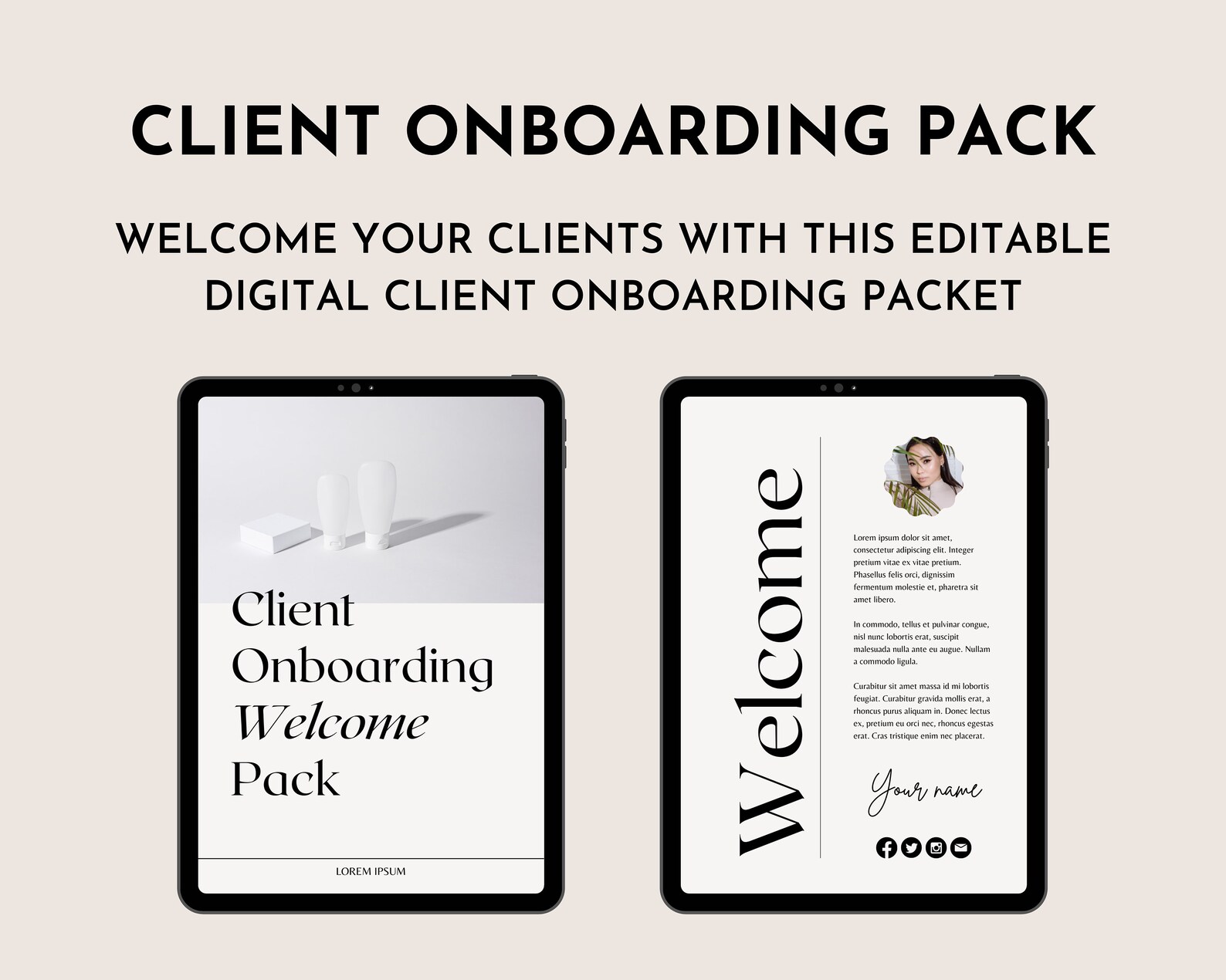 Client Welcome Packet Template New Client Welcome Packet - Etsy