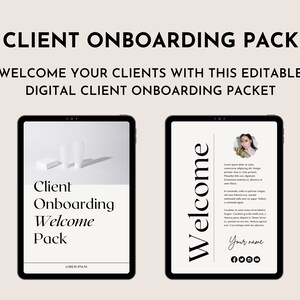 Client Welcome Packet Template, New Client Welcome Packet, Onboarding Template, Canva Template ...