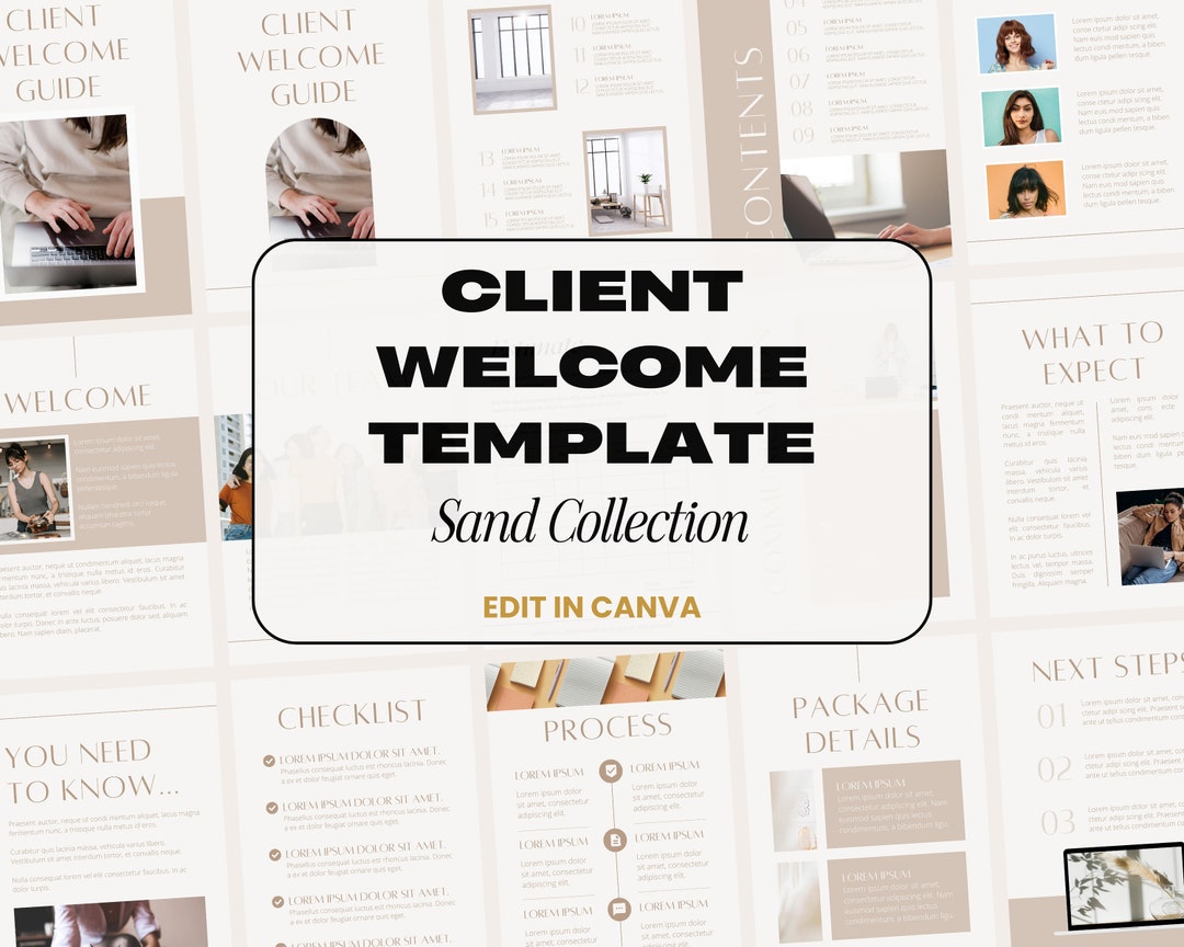 Client Welcome Pack, Client Welcome Guide, Client Onboarding Canva ...