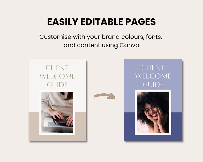 Client Welcome Pack, Client Welcome Guide, Client Onboarding Canva ...