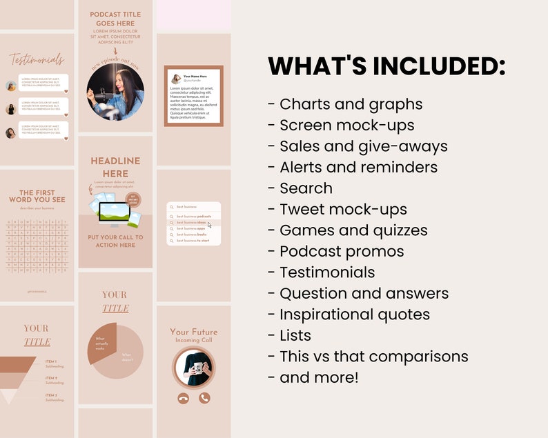 100 Instagram Stories Templates, Canva Templates, Editable Social Media ...
