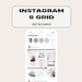 Instagram 9 Grid Template, Instagram Grid Design, Instagram Post ...