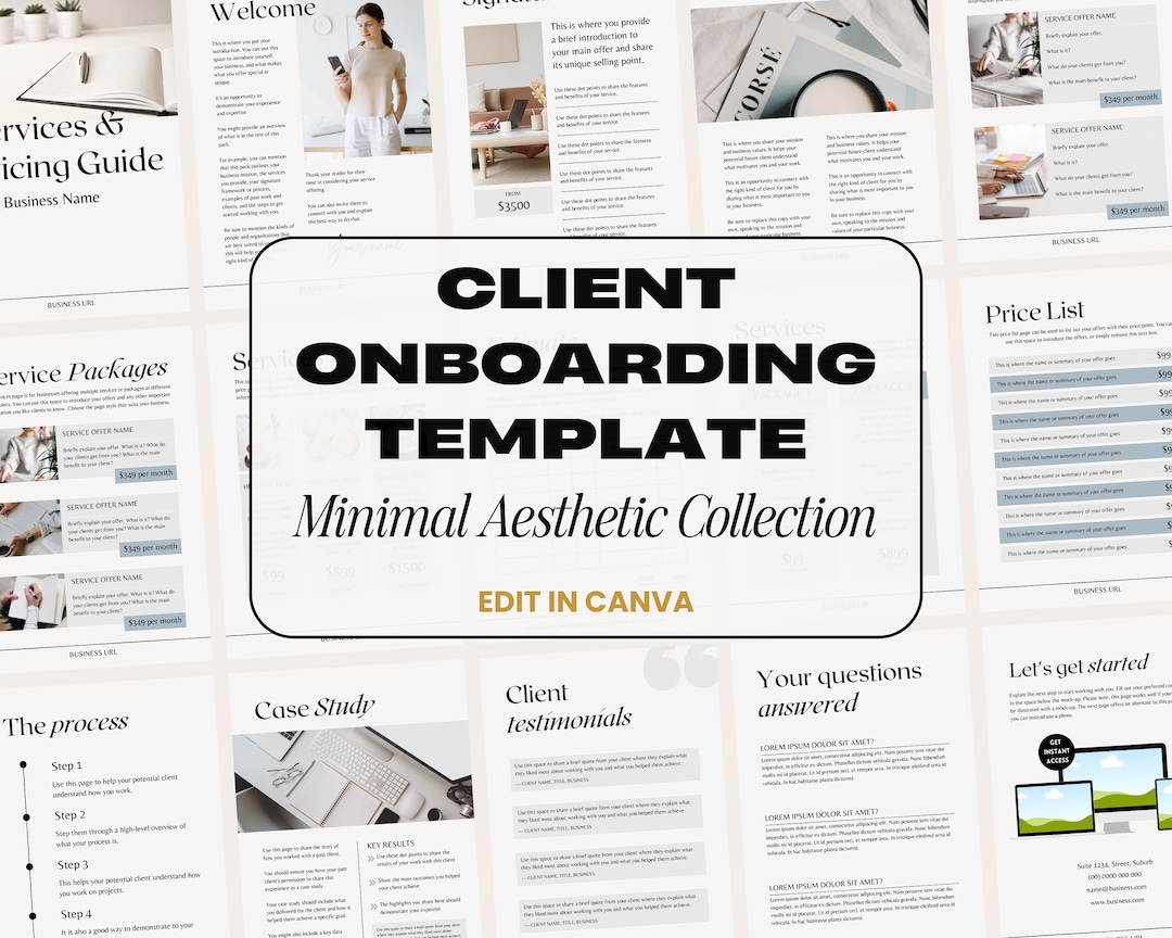 Client Welcome Packet Template, New Client Welcome Packet, Onboarding ...
