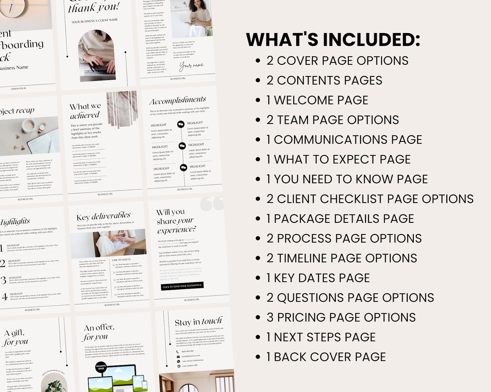 Client Welcome Pack, Client Welcome Guide, Client Onboarding Canva ...