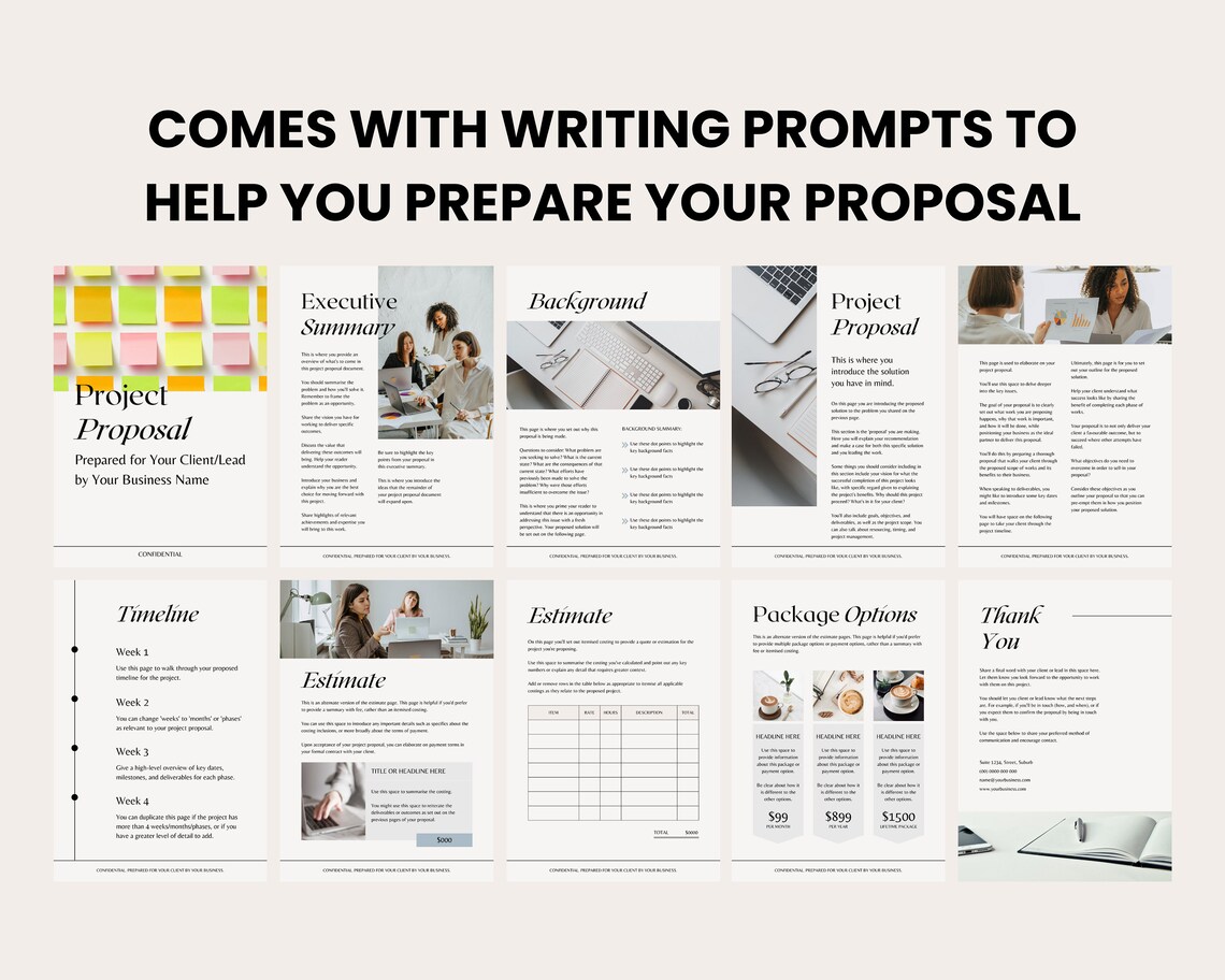 Project Proposal Template Canva, Business Proposal, Project Management ...