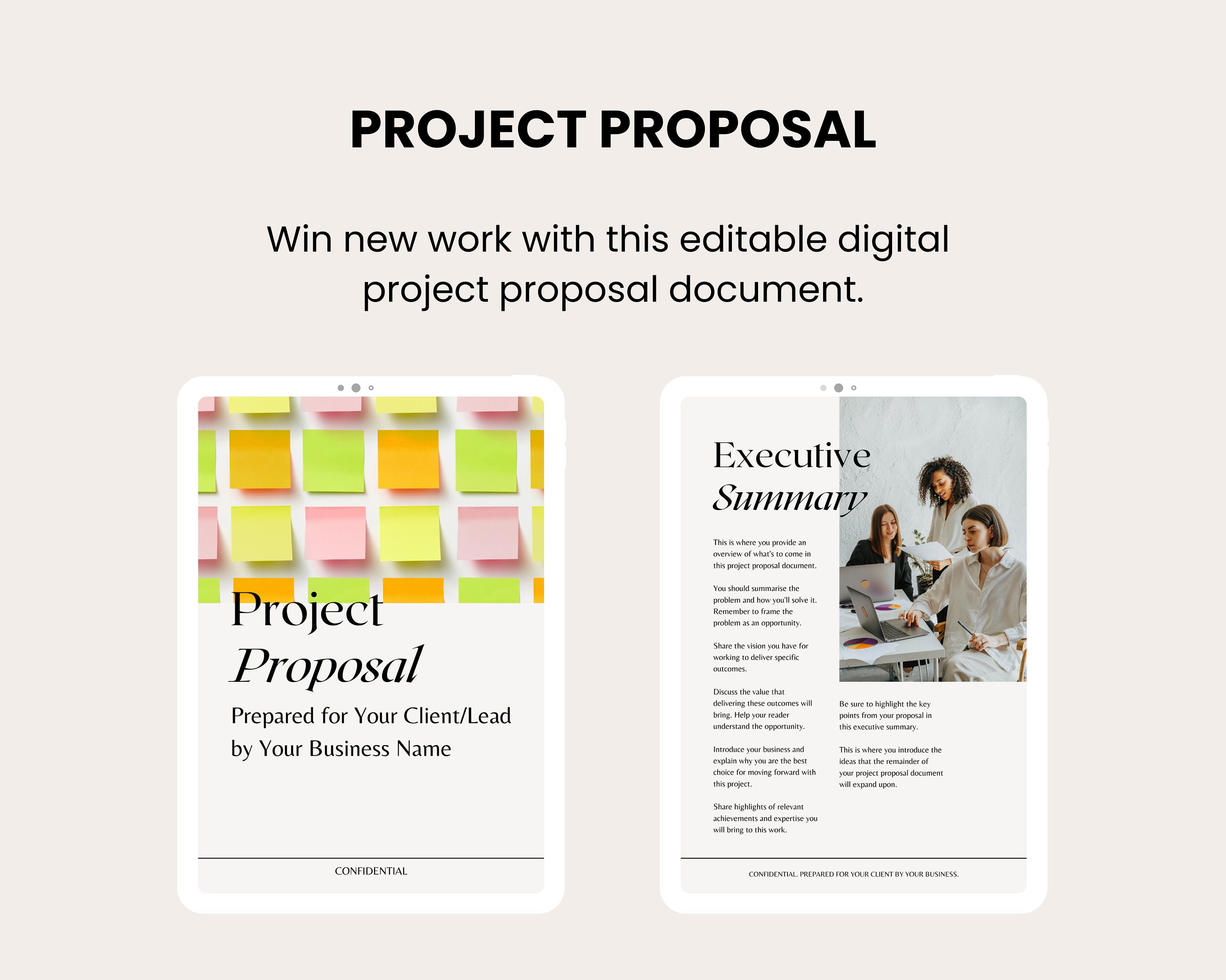 Project Proposal Template Canva, Business Proposal, Project Management ...