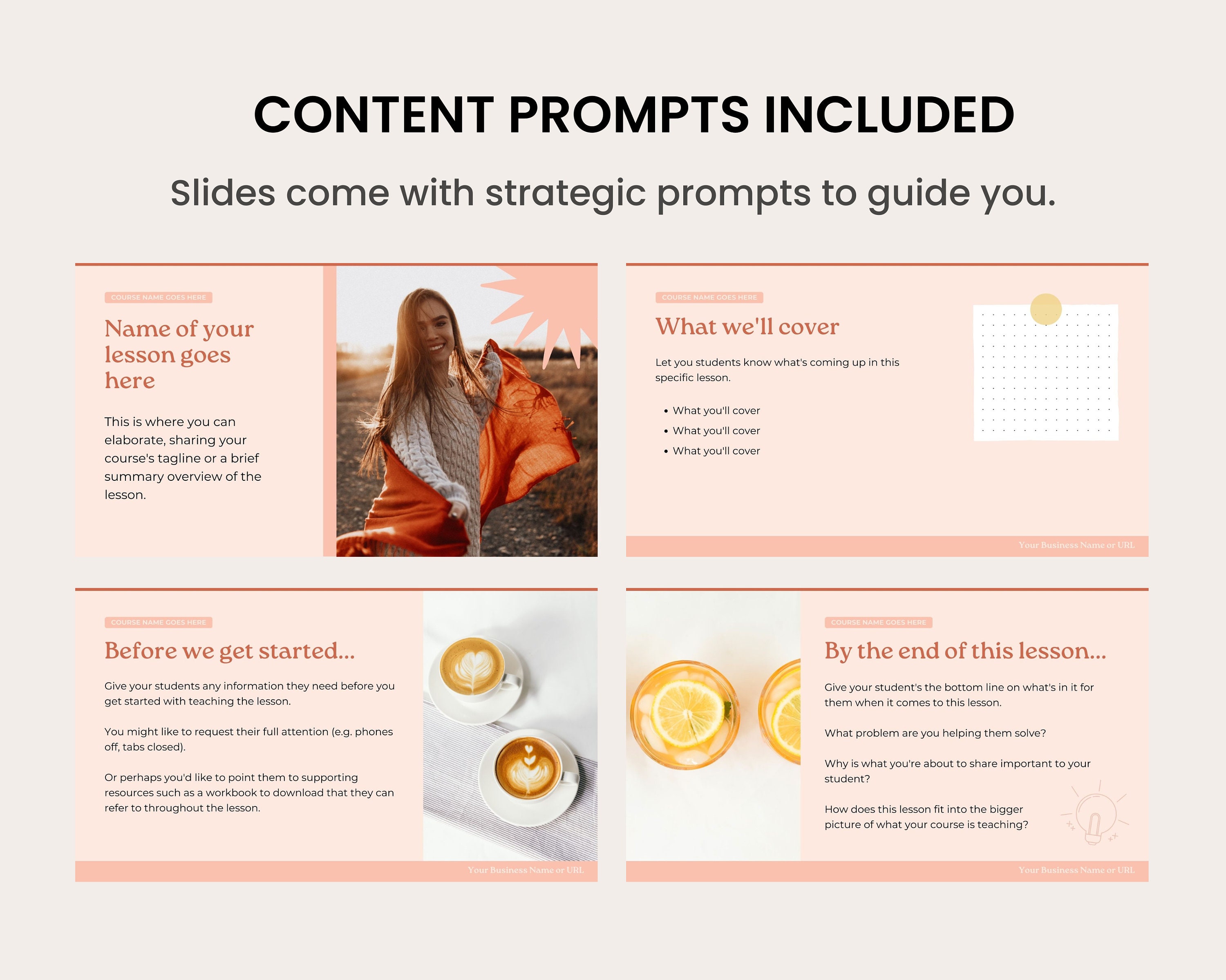 Course Template Canva, Online Course Slides, Presentation Template ...