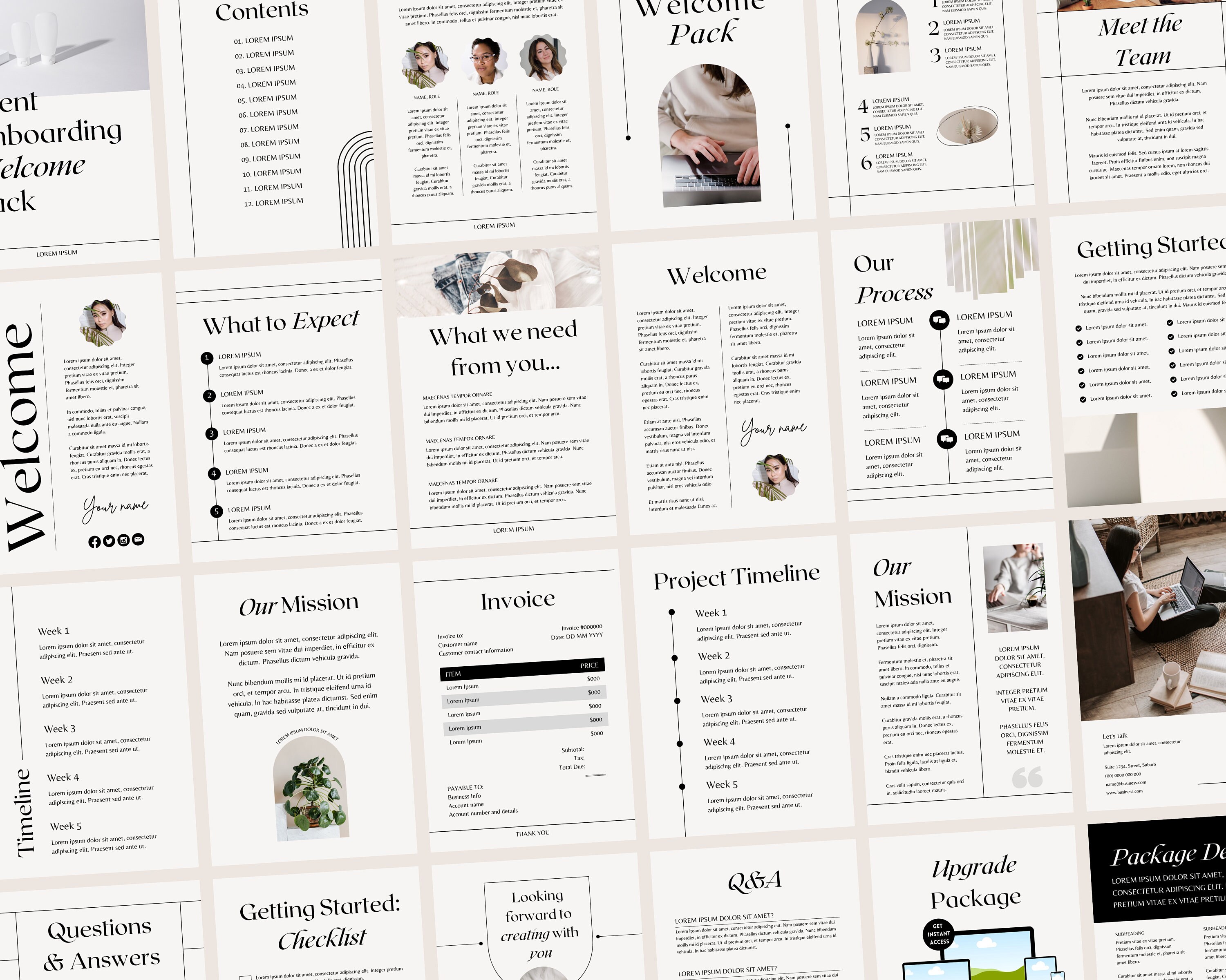 Client Welcome Packet Template New Client Welcome Packet - Etsy