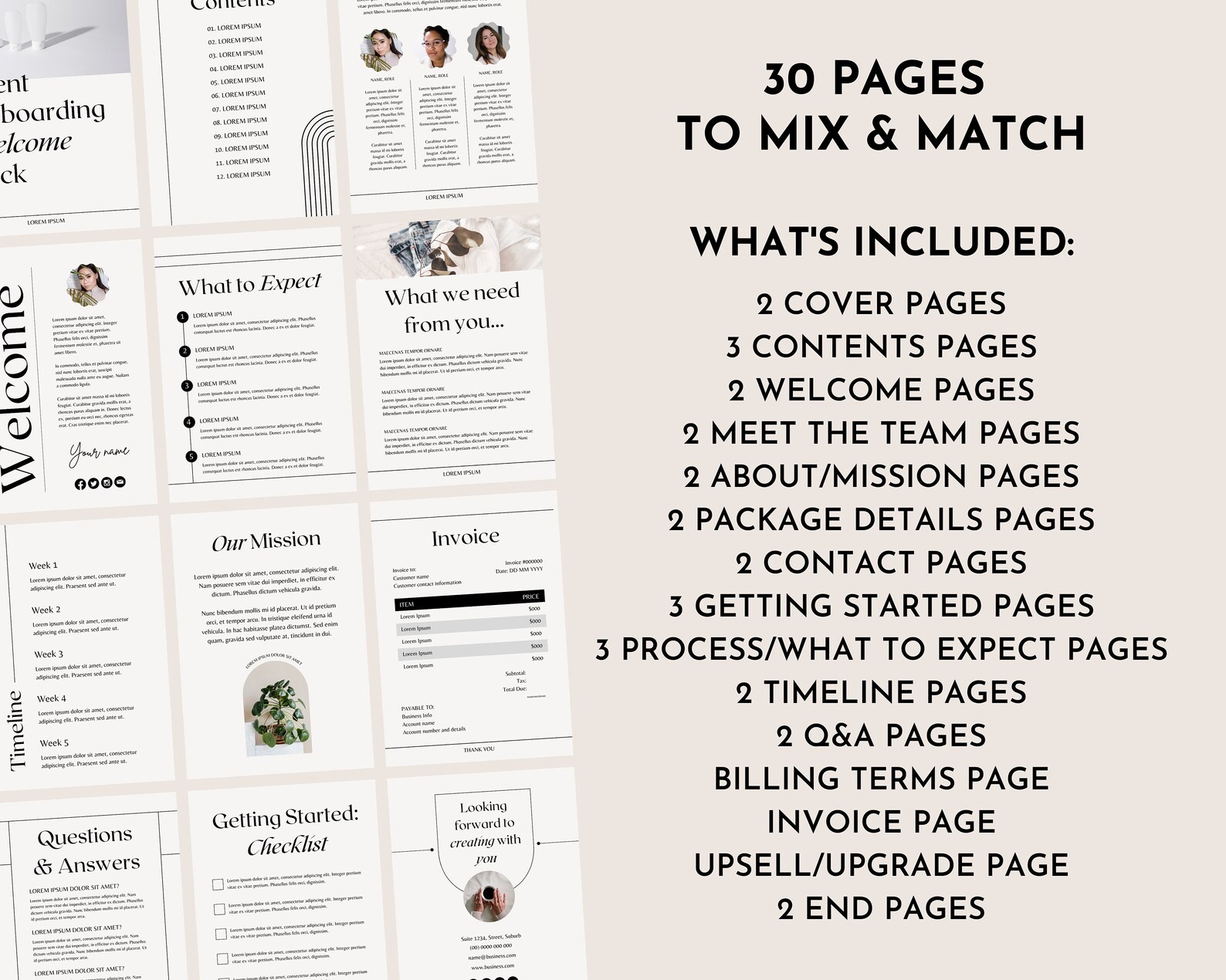 Client Welcome Packet Template New Client Welcome Packet - Etsy