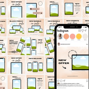 Digital Product Mockup Device Mockup Canva Mockups Facebook | Etsy