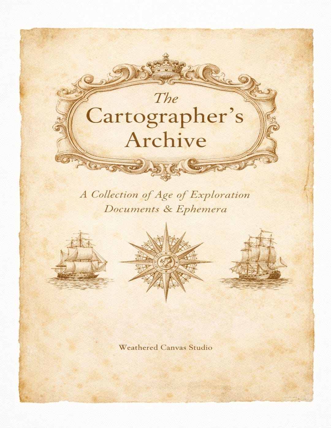 Vintage Map Ephemera Printable | Age of Exploration Junk Journal Kit ...