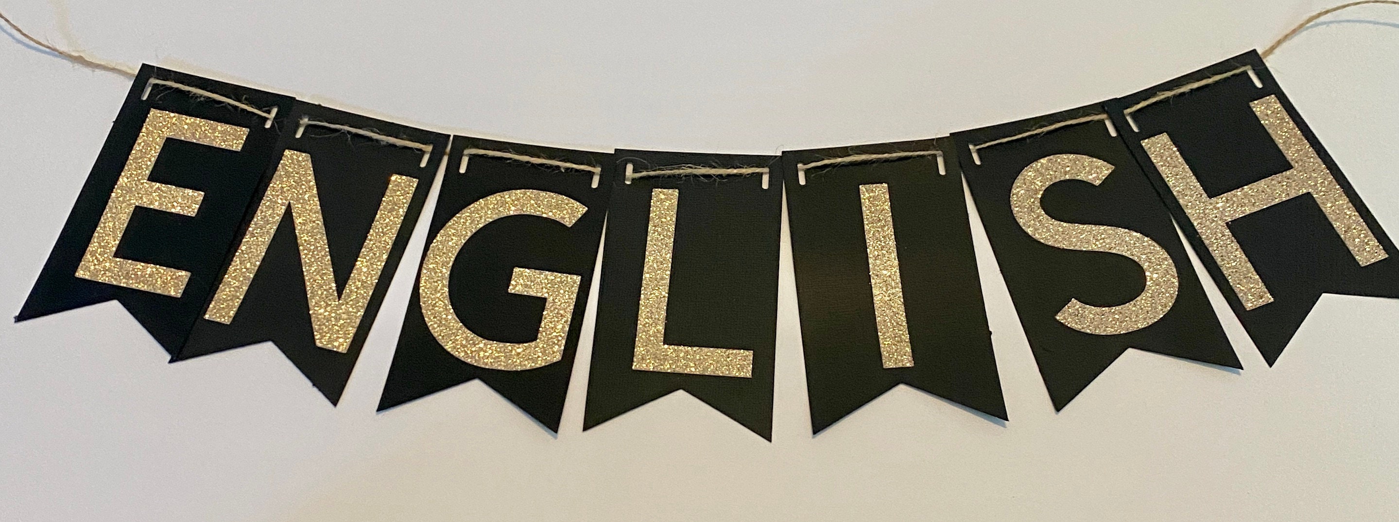 Classroom Display Bunting Display Bunting Glitter Bunting - Etsy Hong Kong