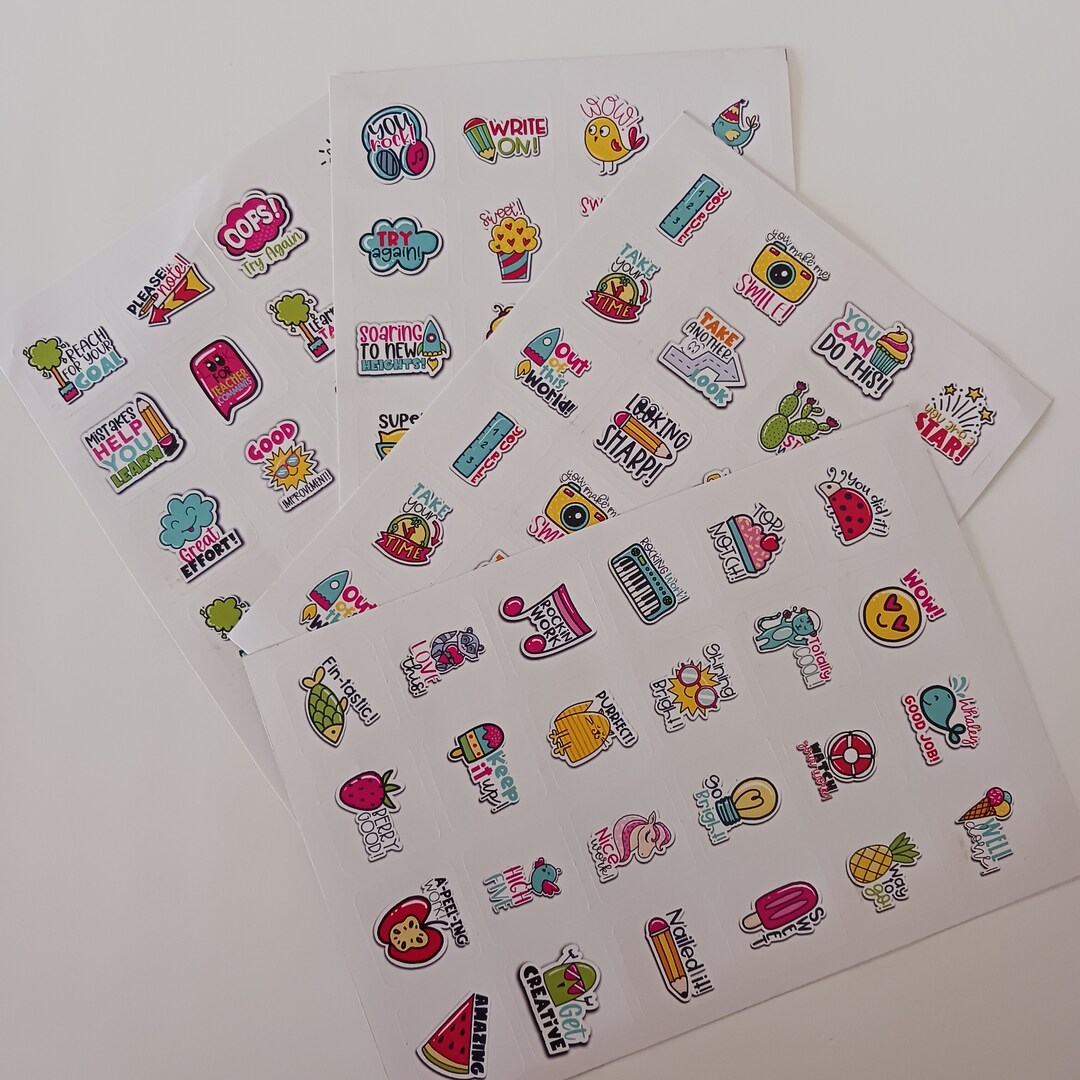 Feedback Stickers, Teacher Stickers, Teacher Feedback, Grading Stickers ...